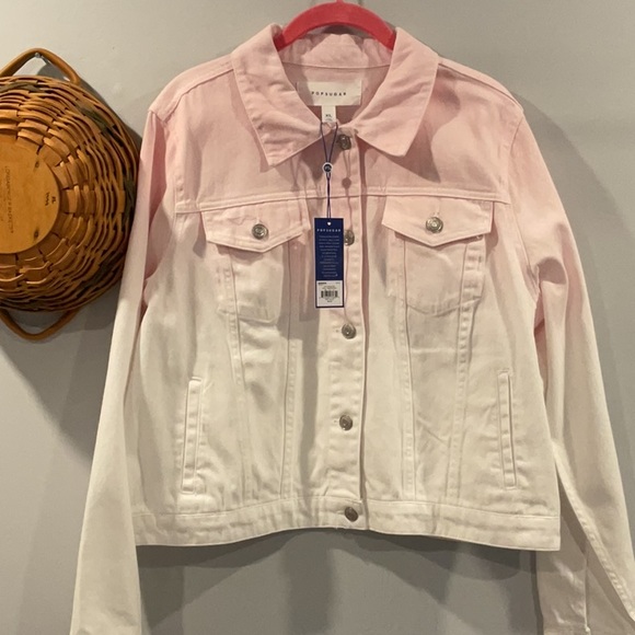 POPSUGAR | Jackets & Coats | Nwt Denim Jacket | Poshmark